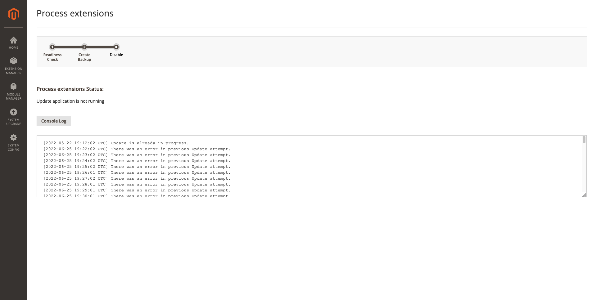Process extension disable - Magento Forums