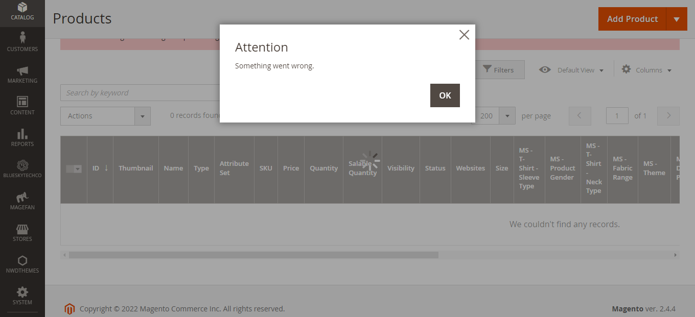 Undefined index: vendor/magento/module-catalog/Ui/... - Magento Forums