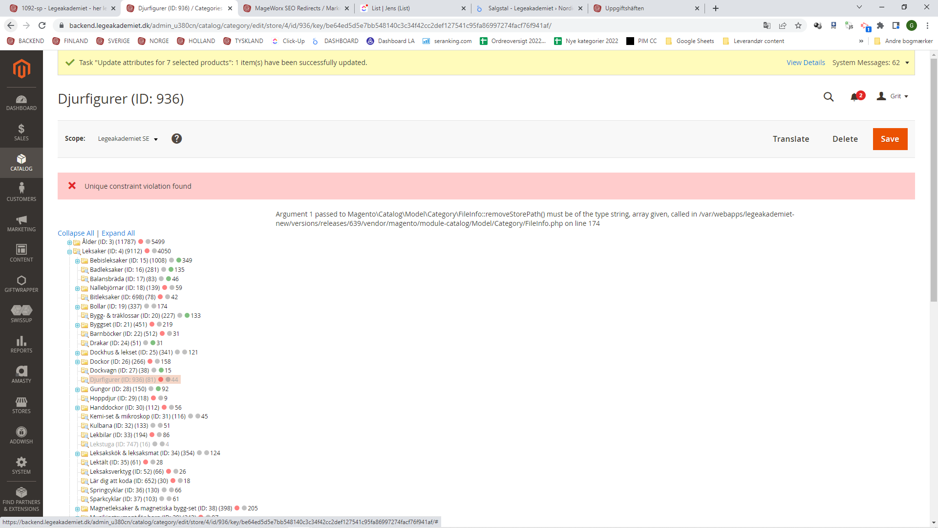 Products URLs are not allways being generated corr... - Magento Forums