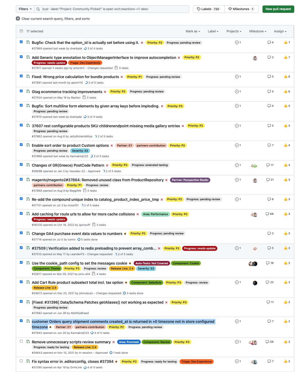Community Prioritization Process Update – Septembe... - Magento Forums