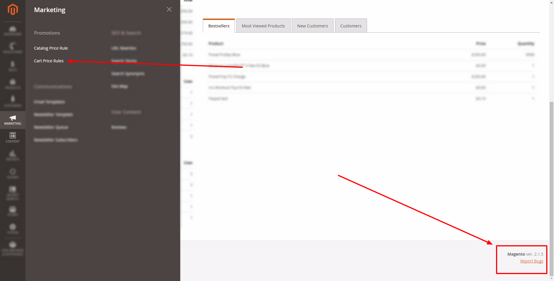 Solved: Cart price rule missing in 2.1.5 - Magento Forums