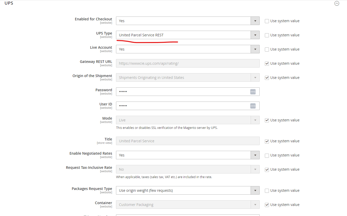 UPS method not visible - Magento Forums