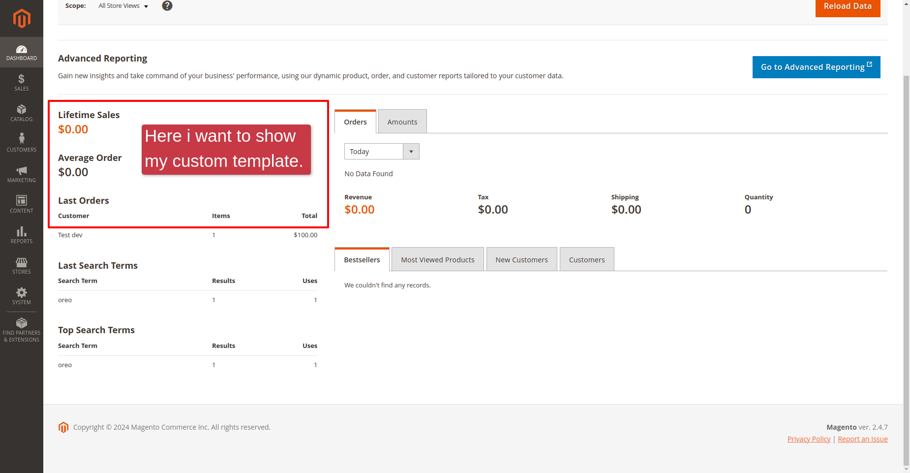 Customizing Admin Dashboard In Magento Magento Forums