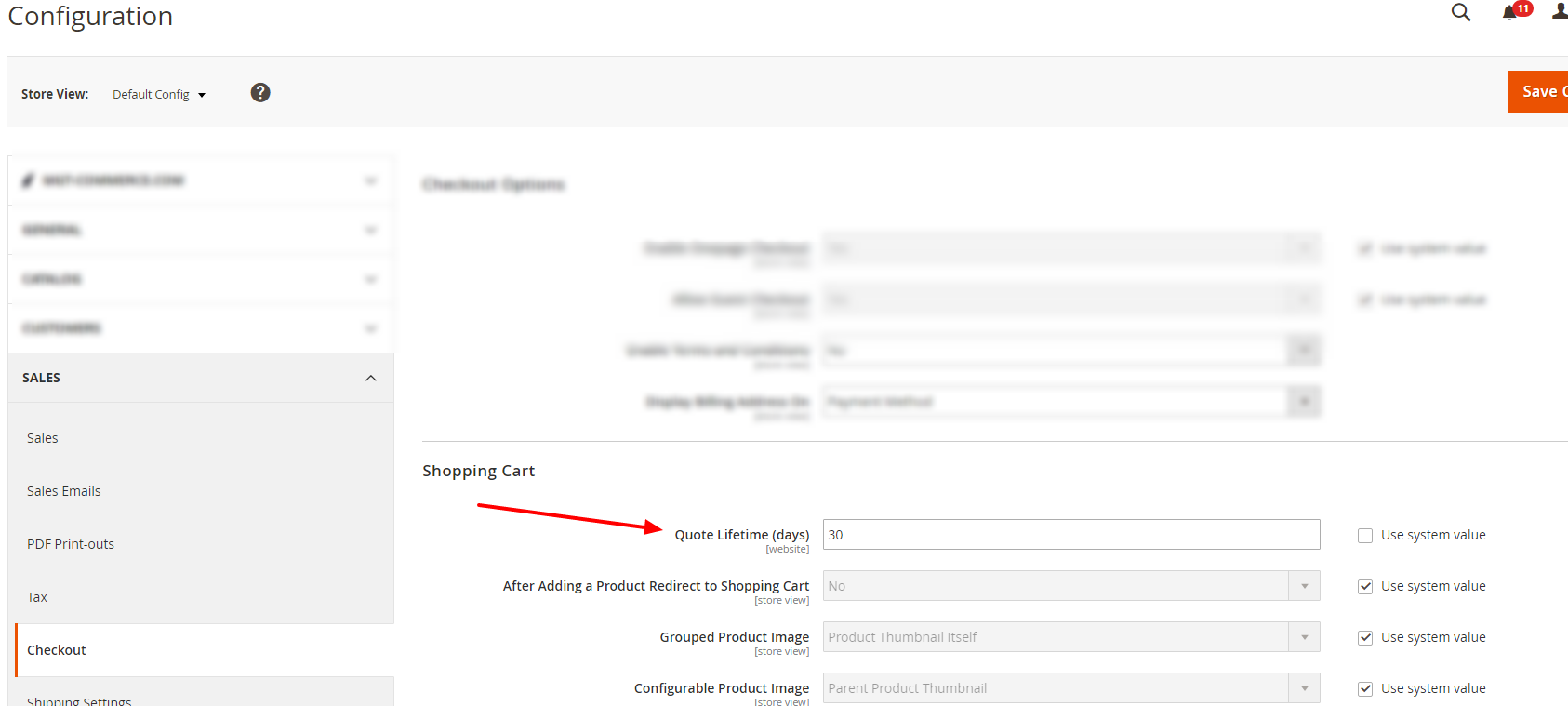 raise shopping cart timeout - Magento Forums