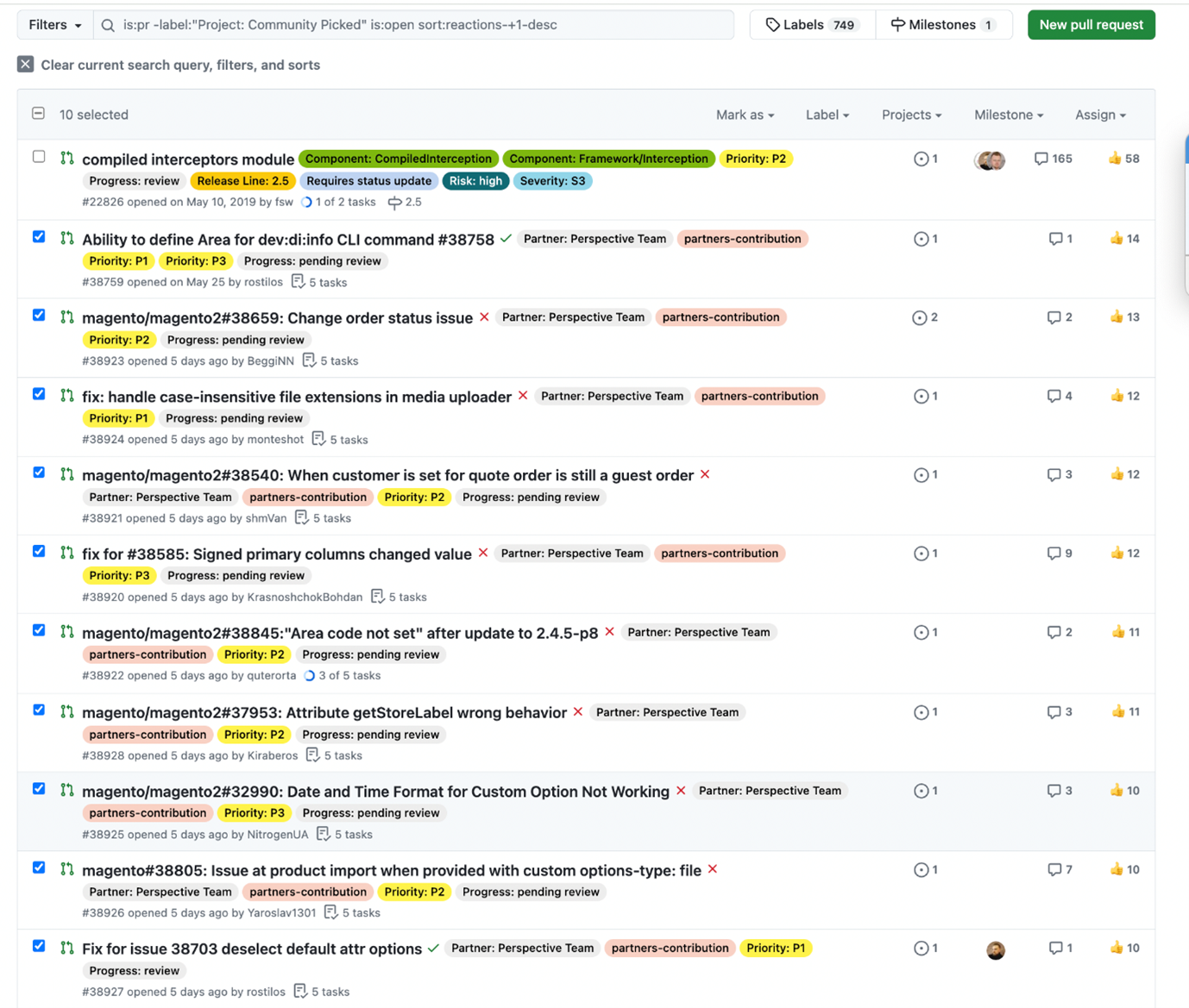 Community Prioritization Process Update – June & J... - Magento Forums