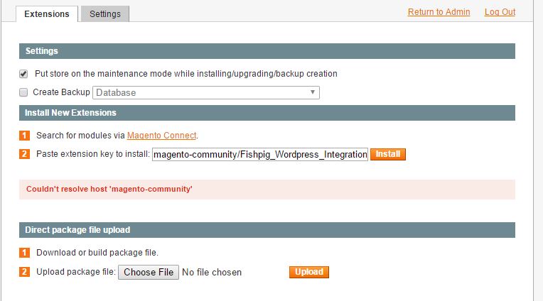 Couldn't resolve host 'magento-community' - Magento Forums