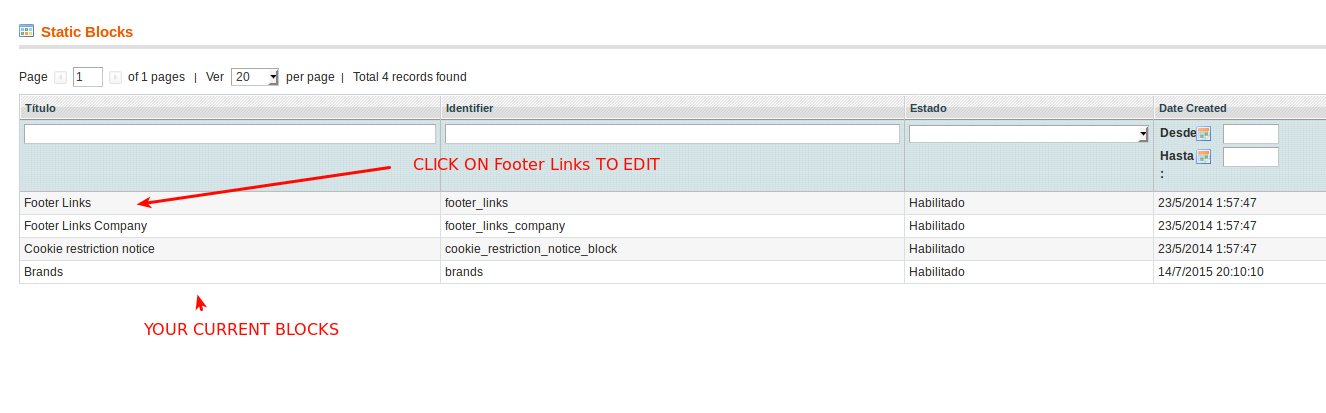 Entering & Linking Info to Static Block - Magento Forums