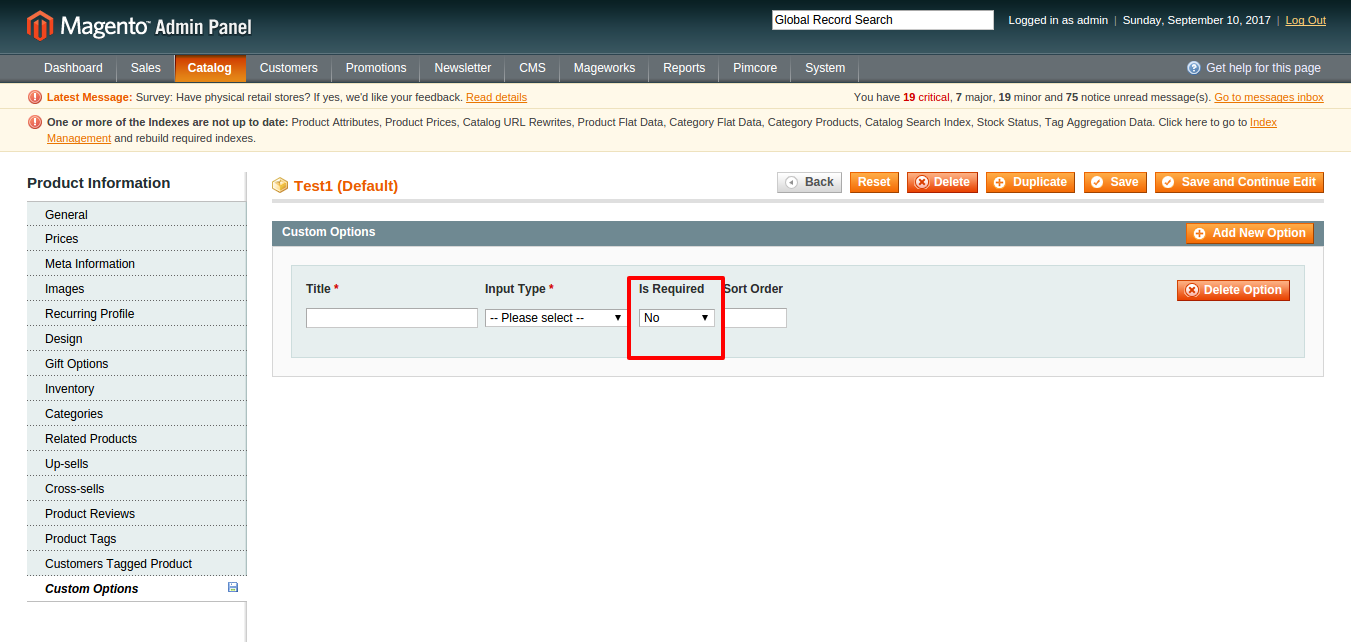Custom Option Validation - Magento Forums