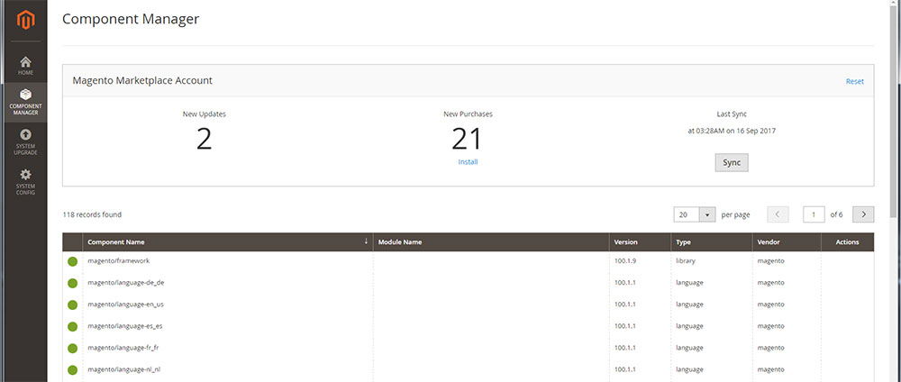 Component manager won't show my purchase - Magento Forums