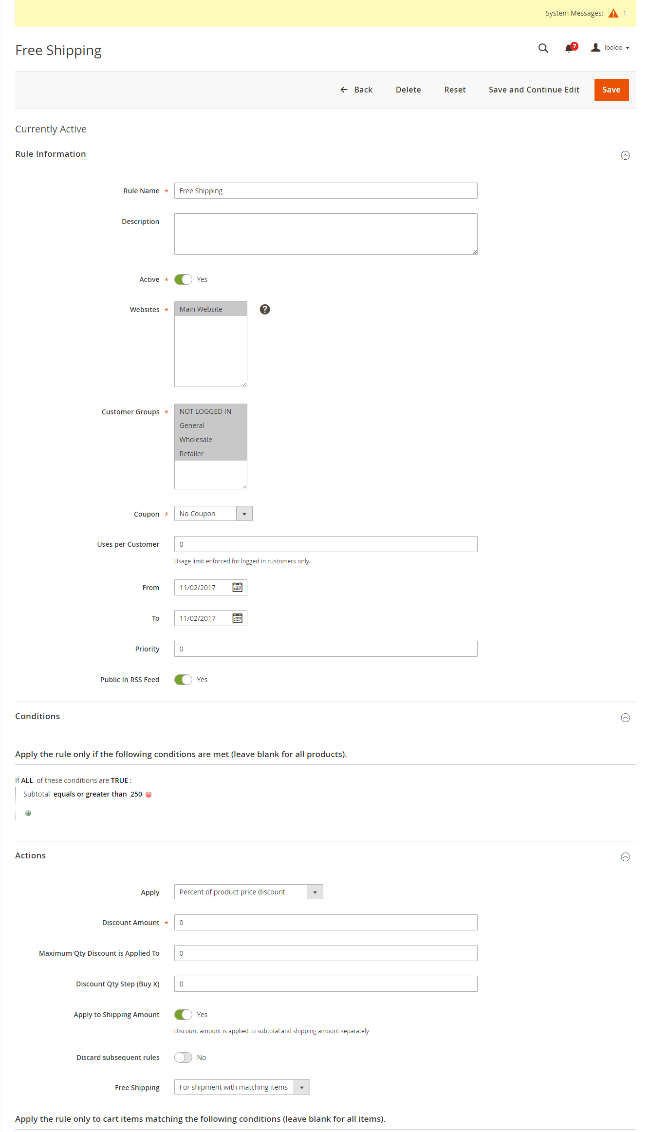 Solved: Showing Both Free Shopping and Flat Shipping payme... - Magento Forums