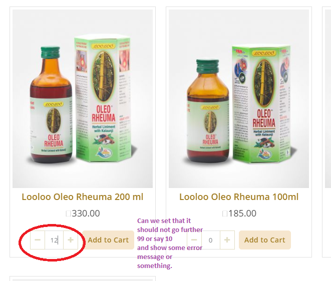 how to set the quantity box to not to increase mor... - Magento Forums