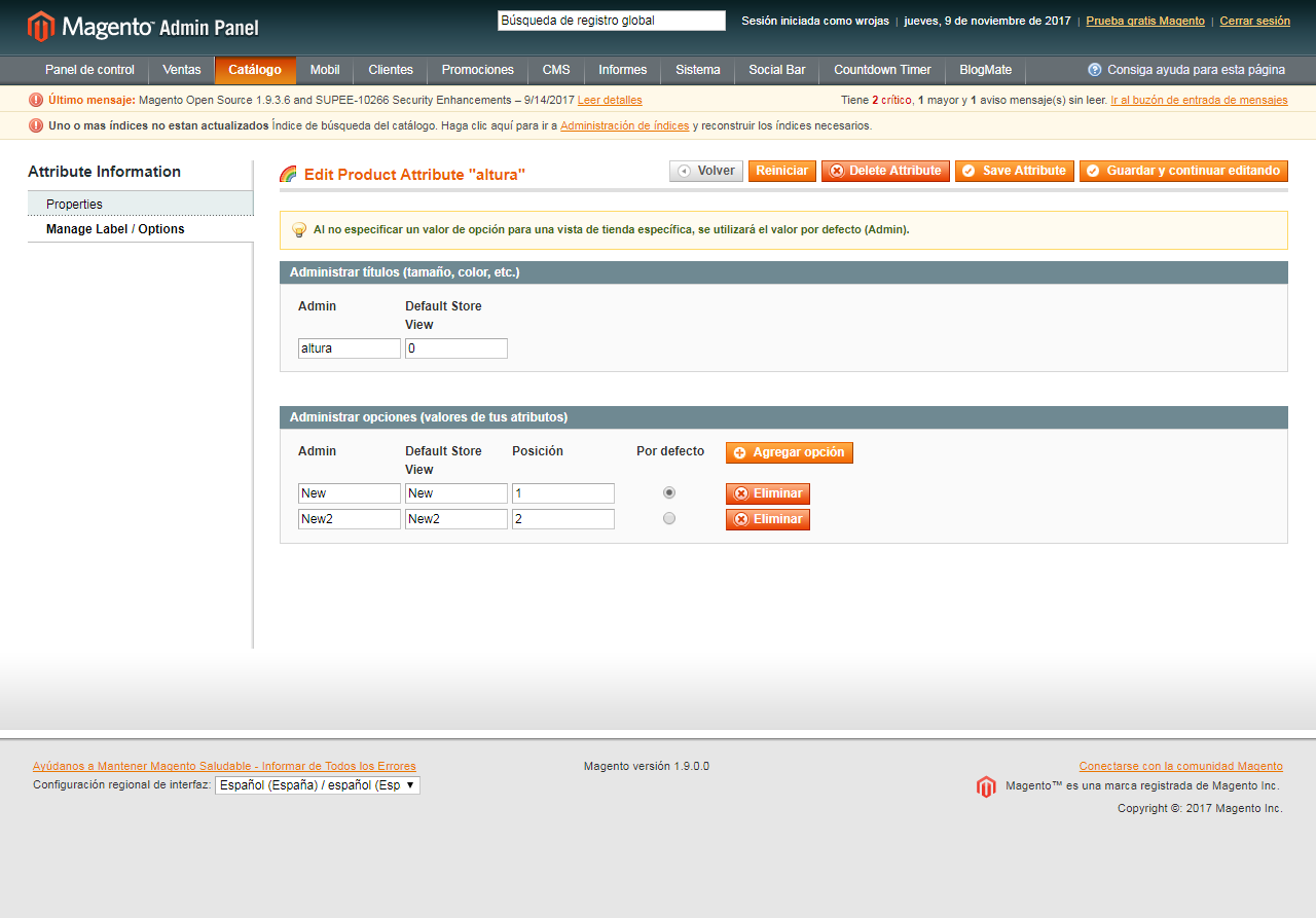 Agregar filtros magento - Magento Forums