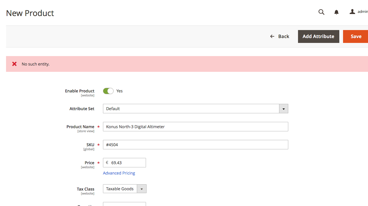 Problemas con cronjobs, no such entity, add produc... - Magento Forums