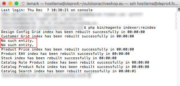 Problemas con cronjobs, no such entity, add produc... - Magento Forums