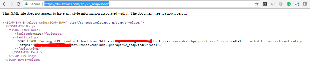 SOAP API Endpoint not connecting in https - Magento Forums