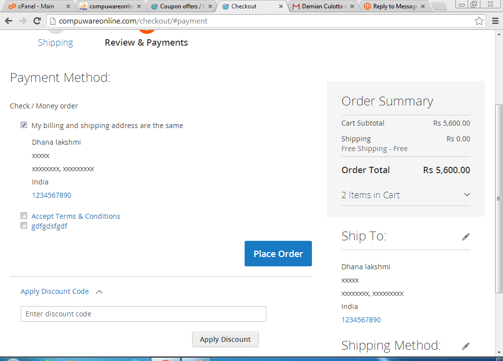 Coupon Code not Display in Front end - Magento Forums