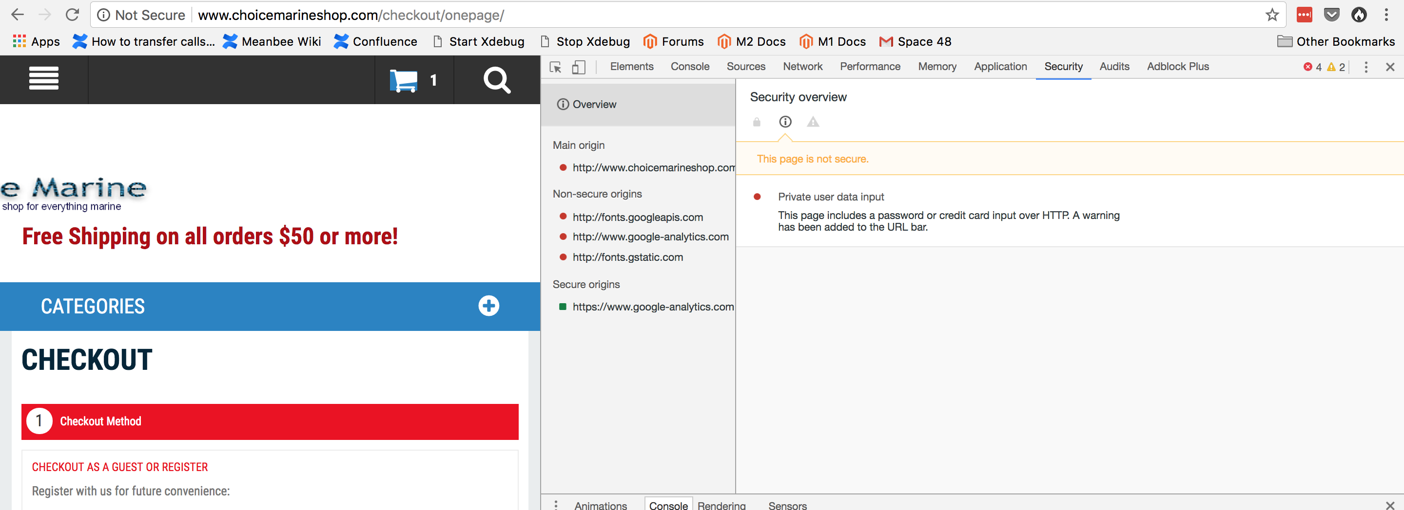Mixed content - Magento Forums