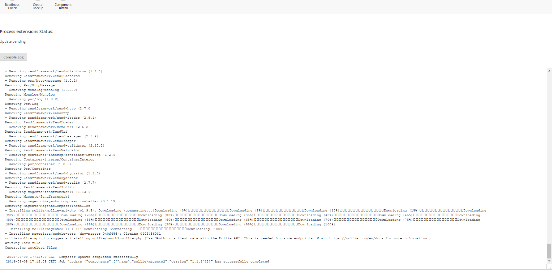 Solved: Magento 2.2 stuck on - Magento Forums