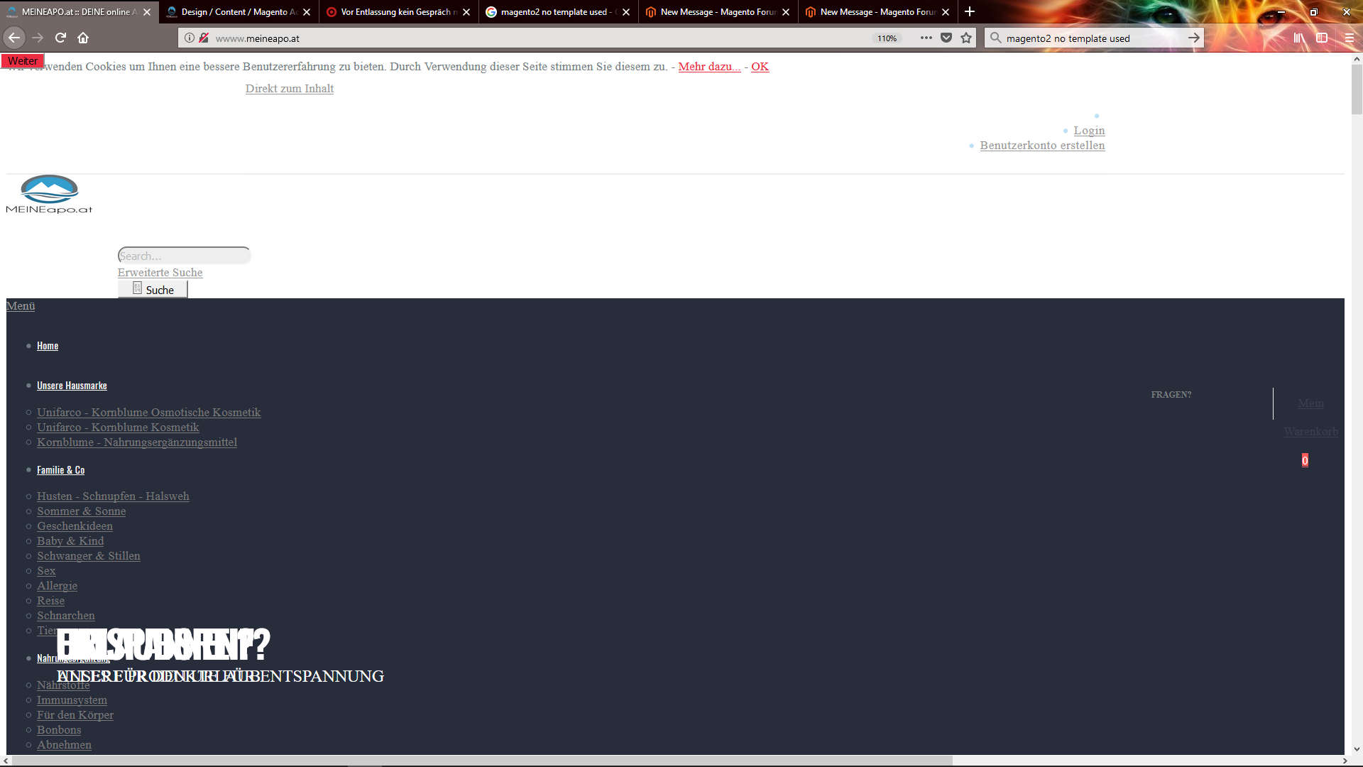 Solved: Broken Page after switching to production mode - Magento Forums