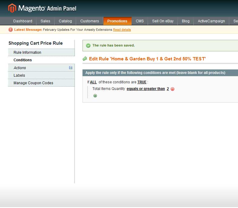 Shopping cart price rule for category assinging wr... - Magento Forums