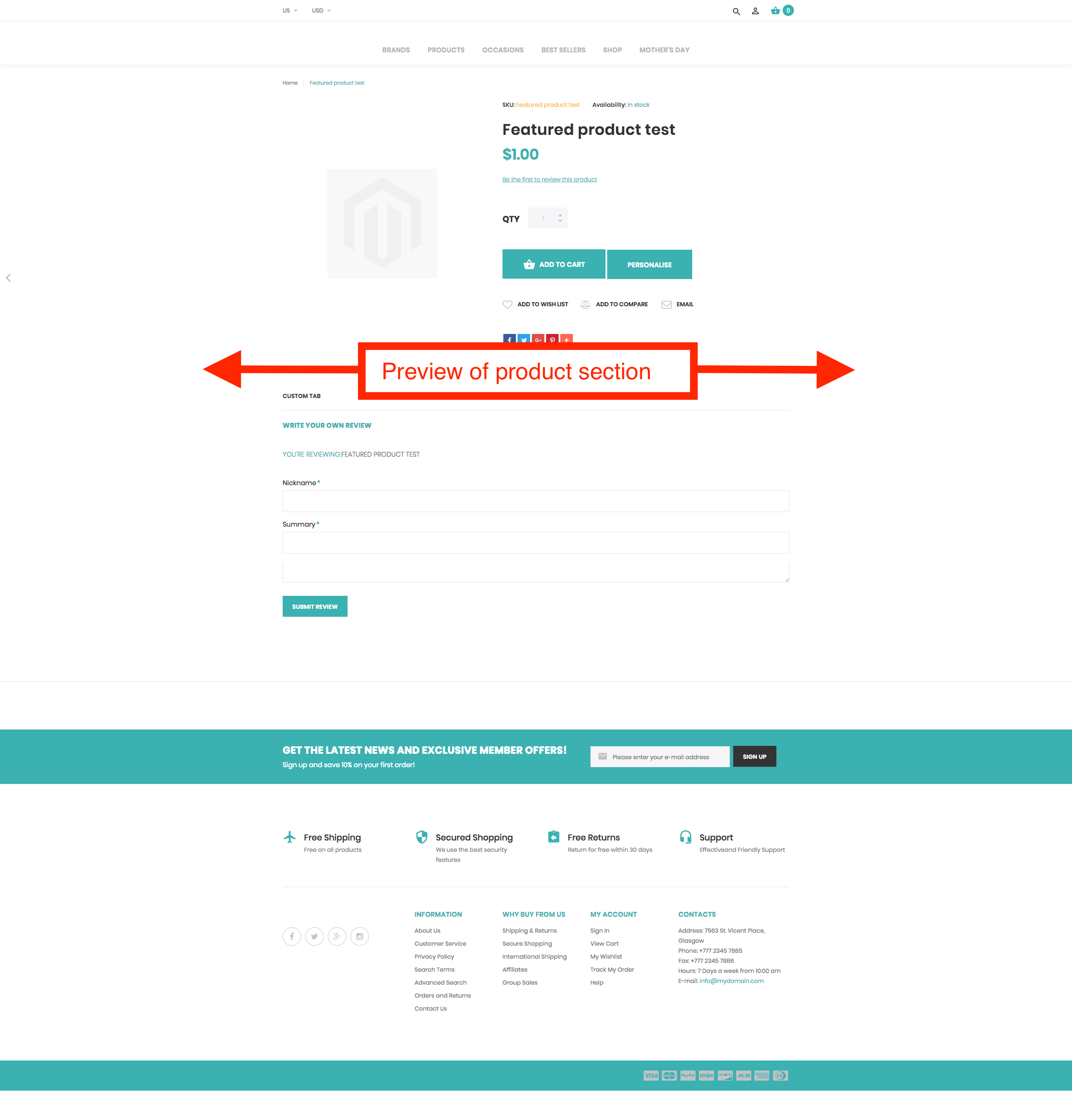 Solved: Preview product information on catalogue - Magento Forums