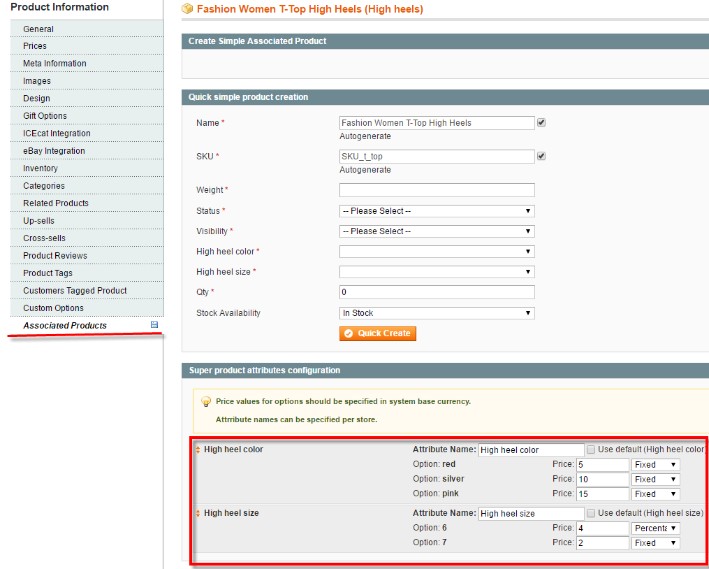 Make Product Price dependant on two configurable o... - Magento Forums