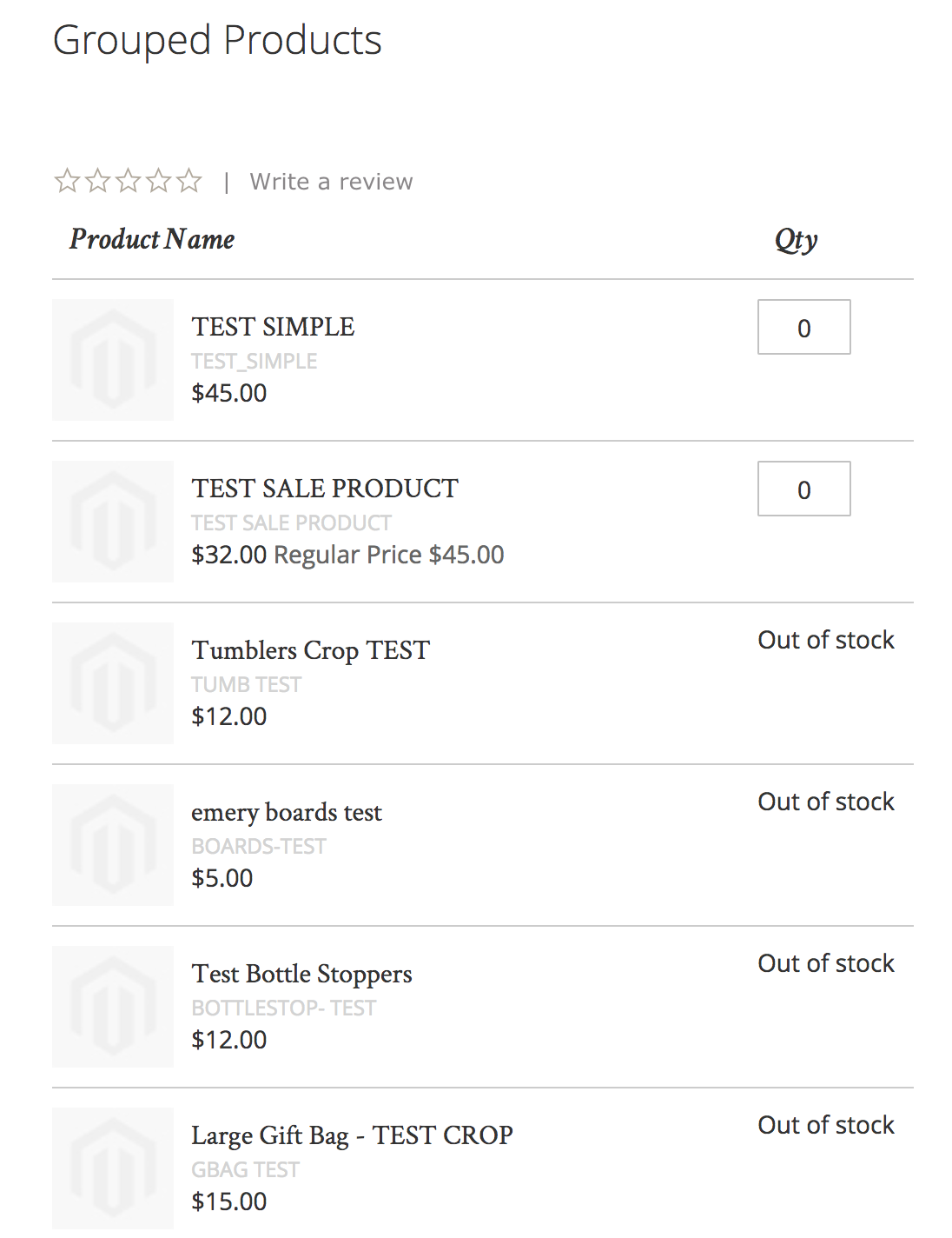 Show grouped product thumbnails on grouped product... - Magento Forums