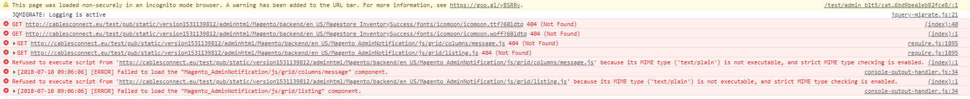Pages & Products Admin Backend Pages stuck on load... - Magento Forums