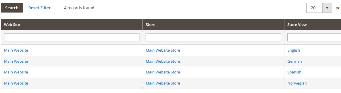 Store View selector not visible on front page... - Magento Forums
