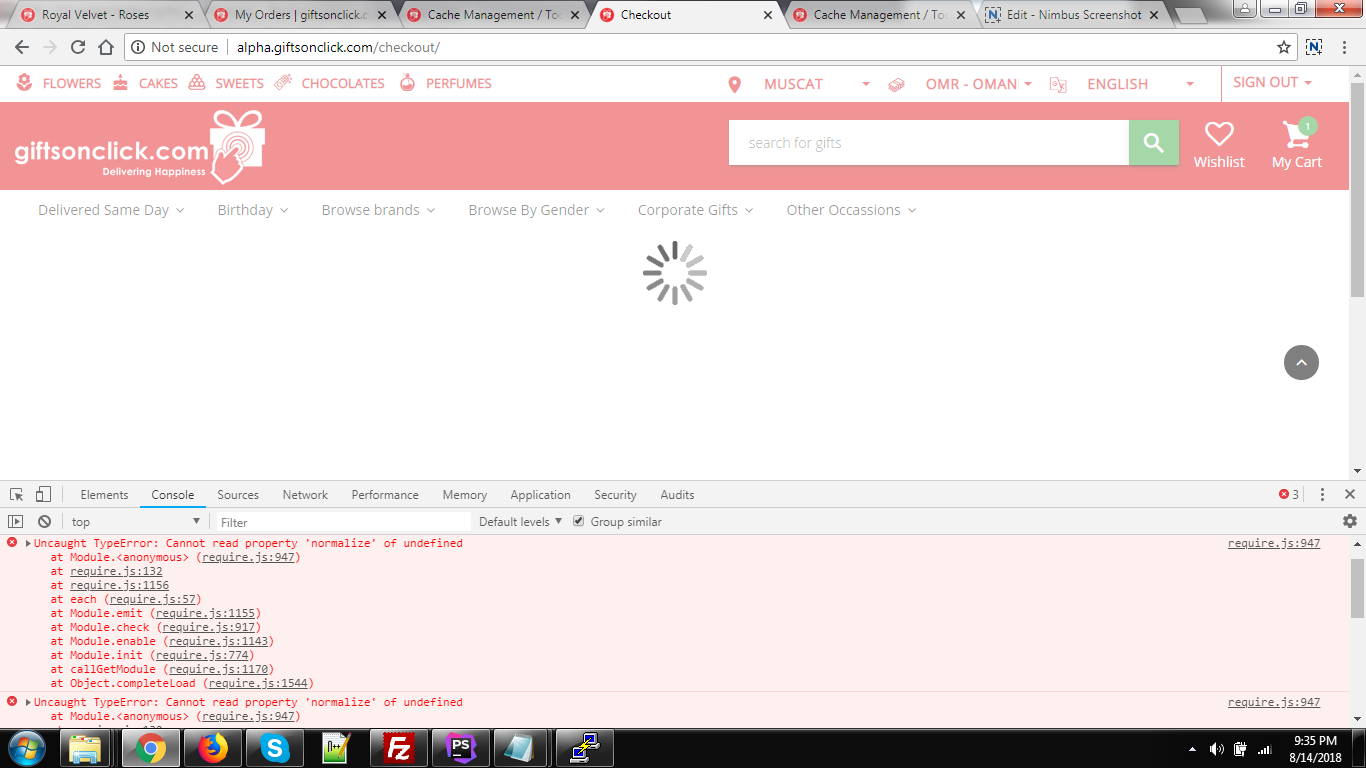 Checkout Page Continuous Loading Magento Forums