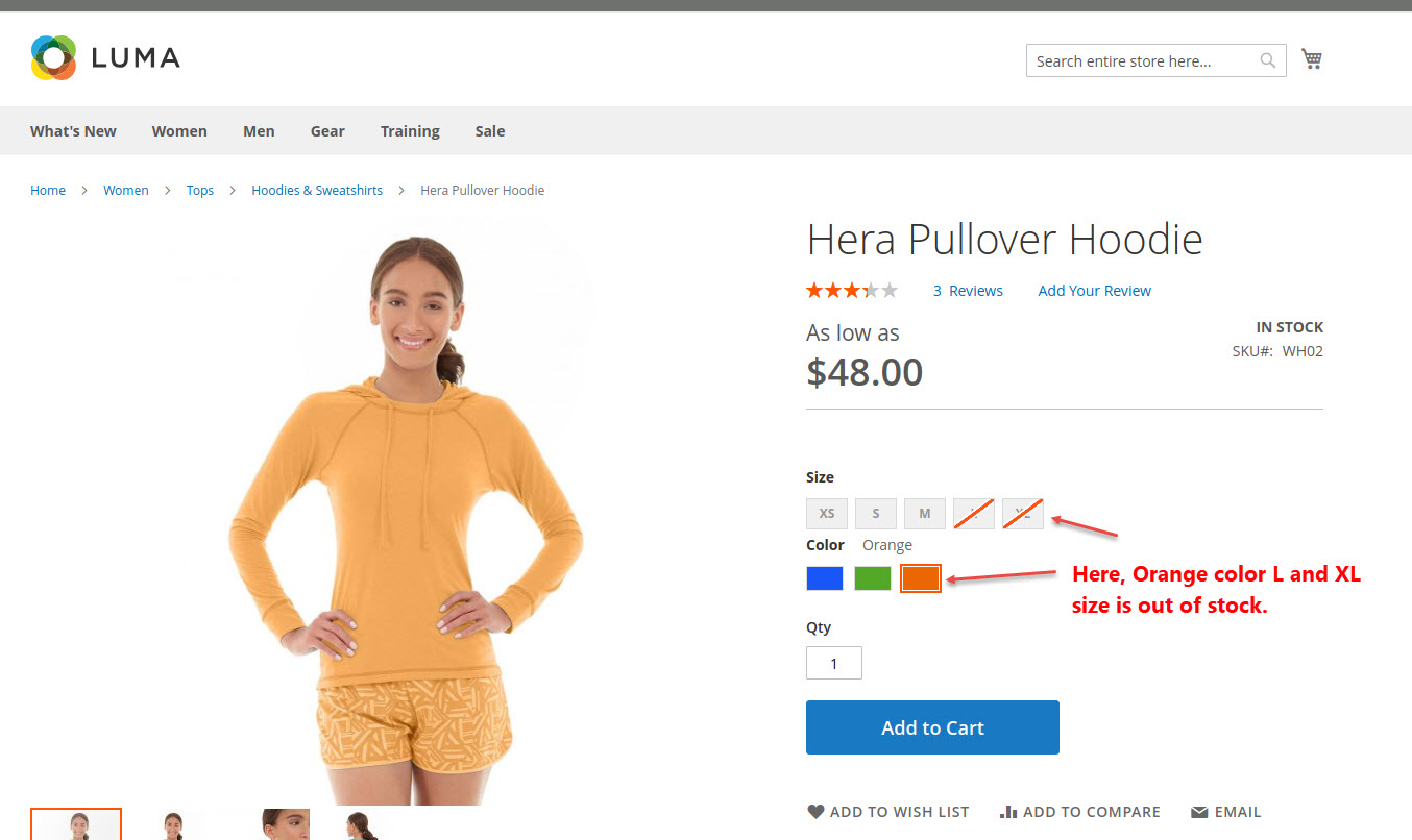Displaying out of stock instead of hiding sizes - Magento Forums