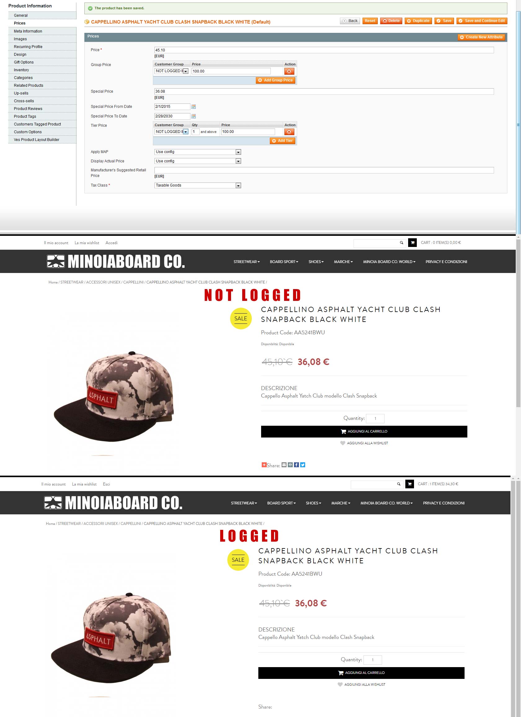 Solved: View different price for logged users - Magento Forums