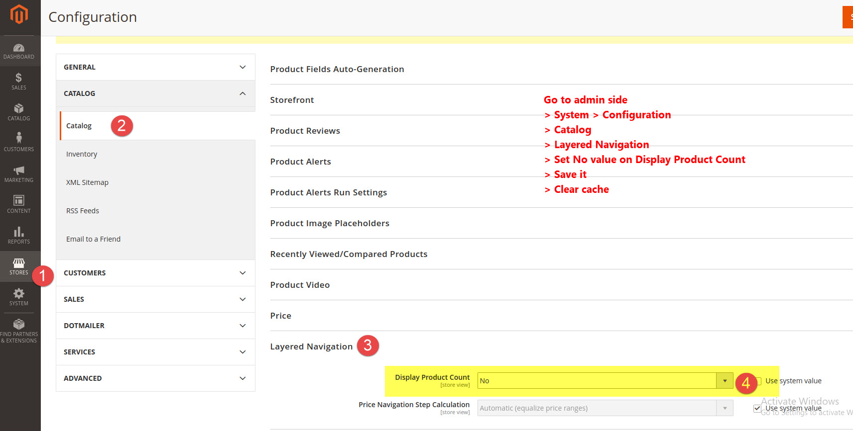 Solved: remove quantity number next to categories in brows... - Magento Forums